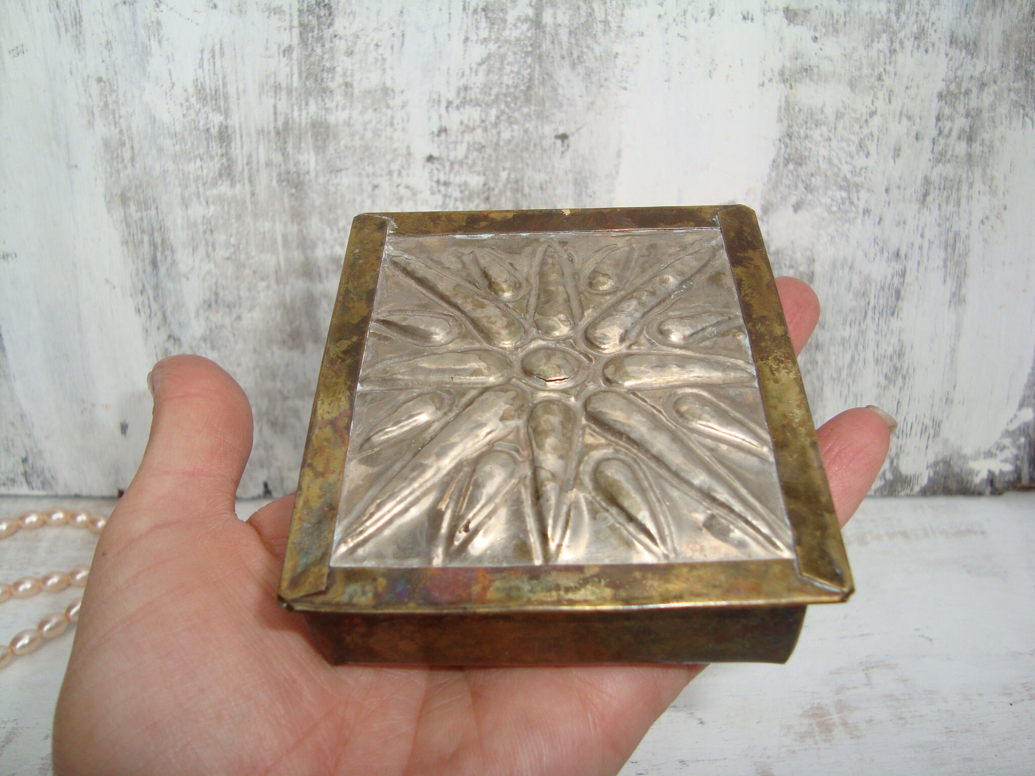 Antique Brass Box Antique Brass Box Antique Small Brass Box | Etsy