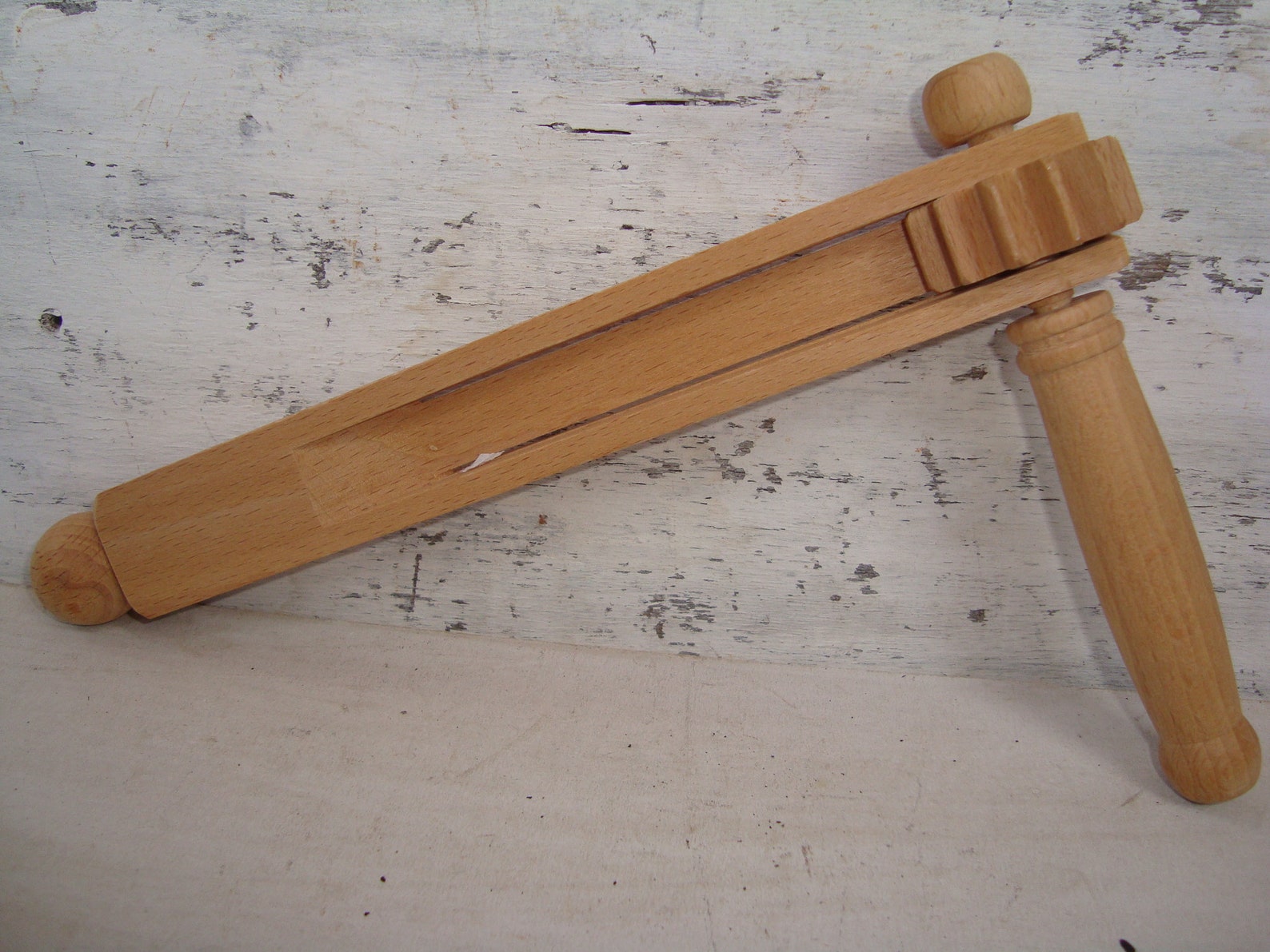 Noise maker Wooden noise maker Wooden football rattle | Etsy