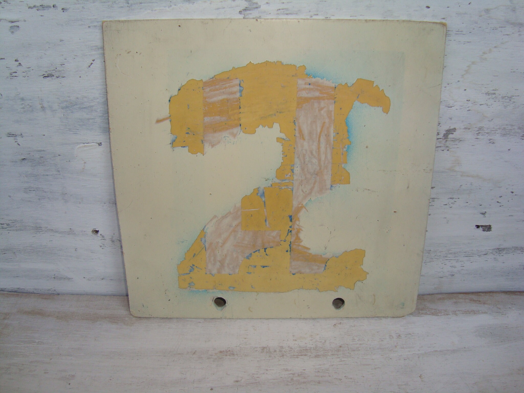 Vintage From 80s, Sign, Plastic Sign, Mark Character, Plastic Plate ...