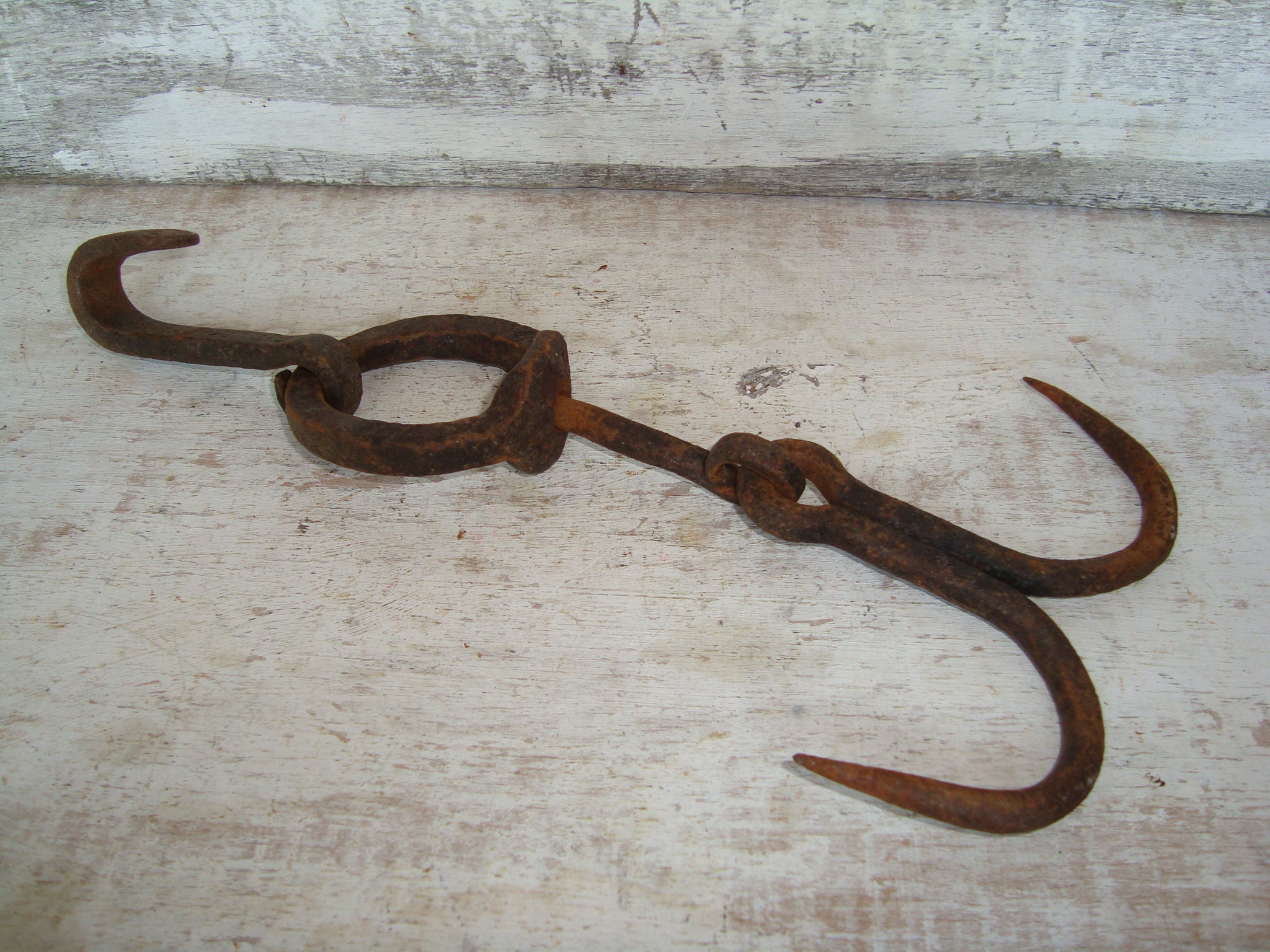 Old Hook Hand Forged Hook Very Old Hook Butcher Hook Primitive Hanger ...