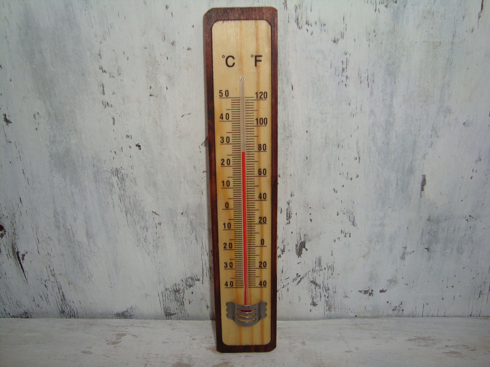 Vintage Thermometer Wood Thermometer Wooden Thermometer - Etsy