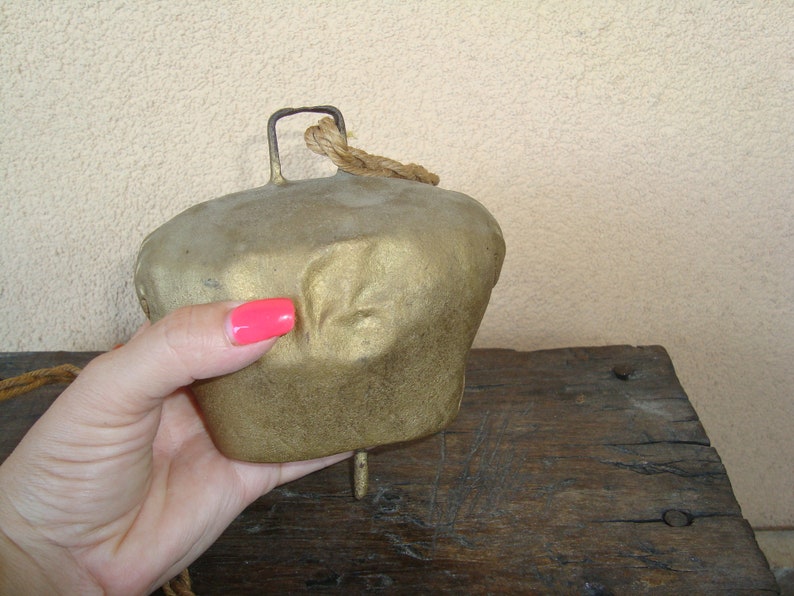 Antique Cow Bell ,primitive Hand Forged Metal Bell Farmhouse, Decor ...