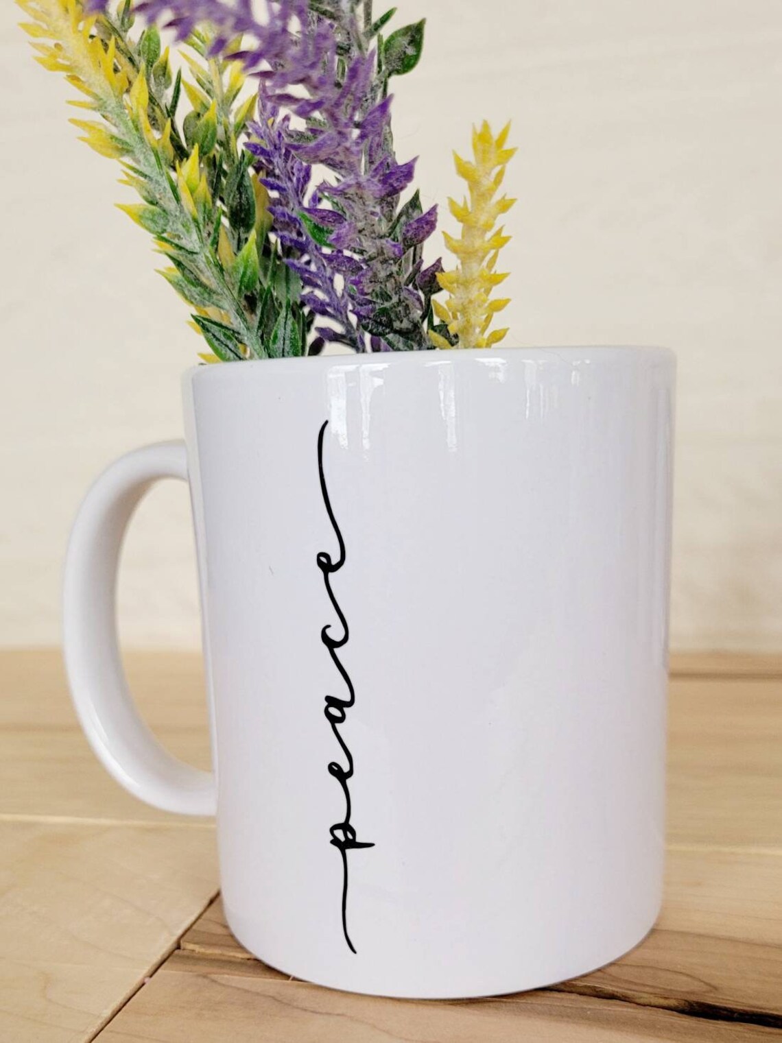 Mug peace minimalistic design Custom Mugs Personalized | Etsy