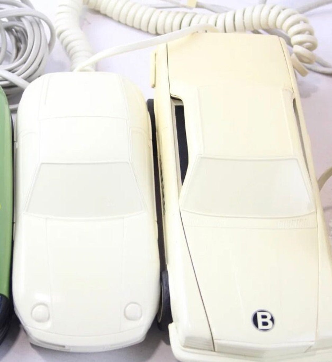Pair Of2 Vintage Telephones in Car Shapes White Unusual Rare - Etsy