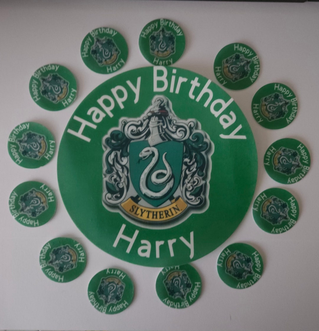 Personalized Hogwarts Cake Topper, Harry Potter Birthday Party, Edible ...