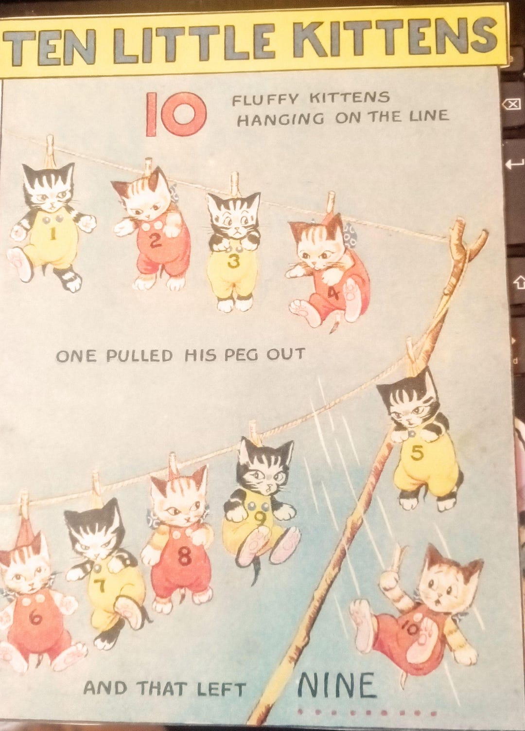 Ten Little Kittens - 1950s Poem From Children's Book, Suitable for ...