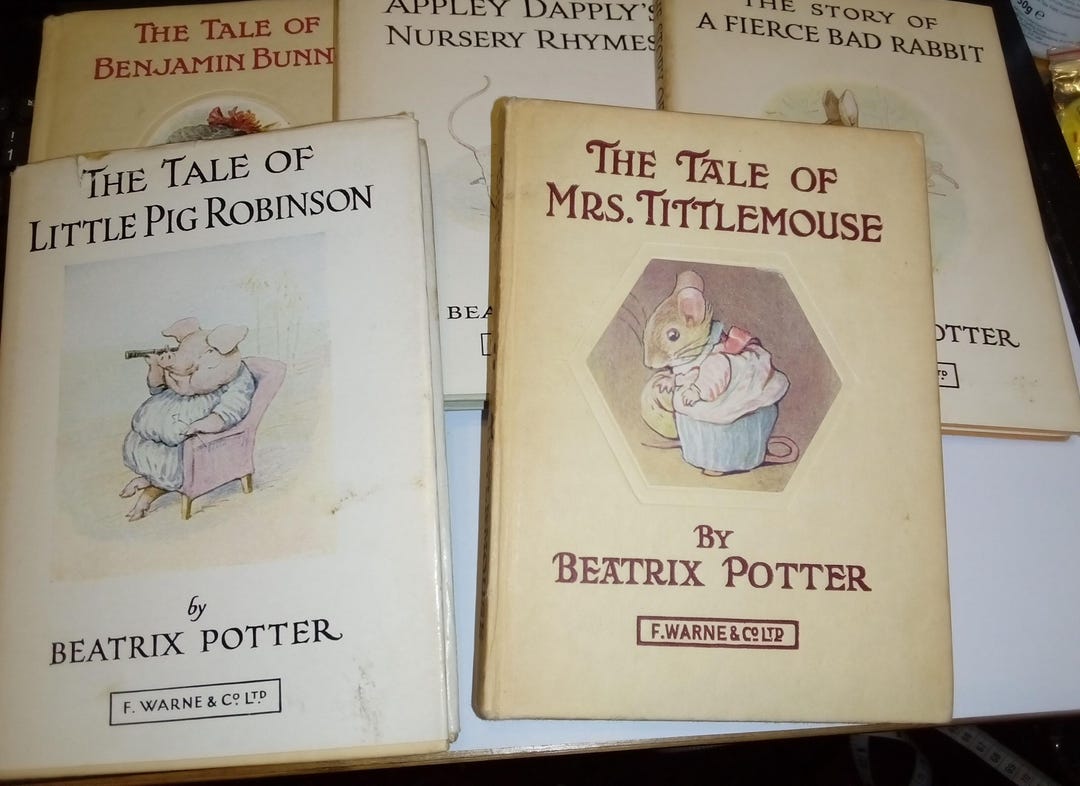 Five Vintage Beatrix Potter Books, Three With Dust Jackets - Etsy