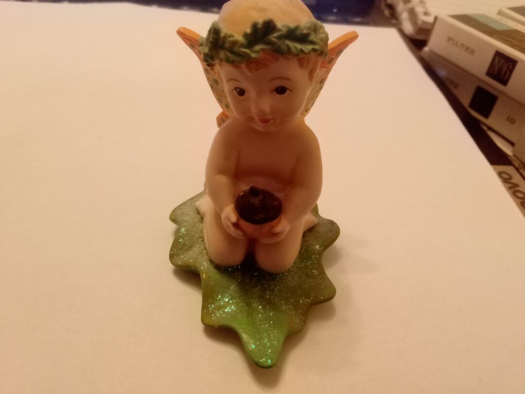 Baby Fairy Garden Russ Berrie Oakbloom Miniature Fairies in Training Enchanted Hollow Series ...