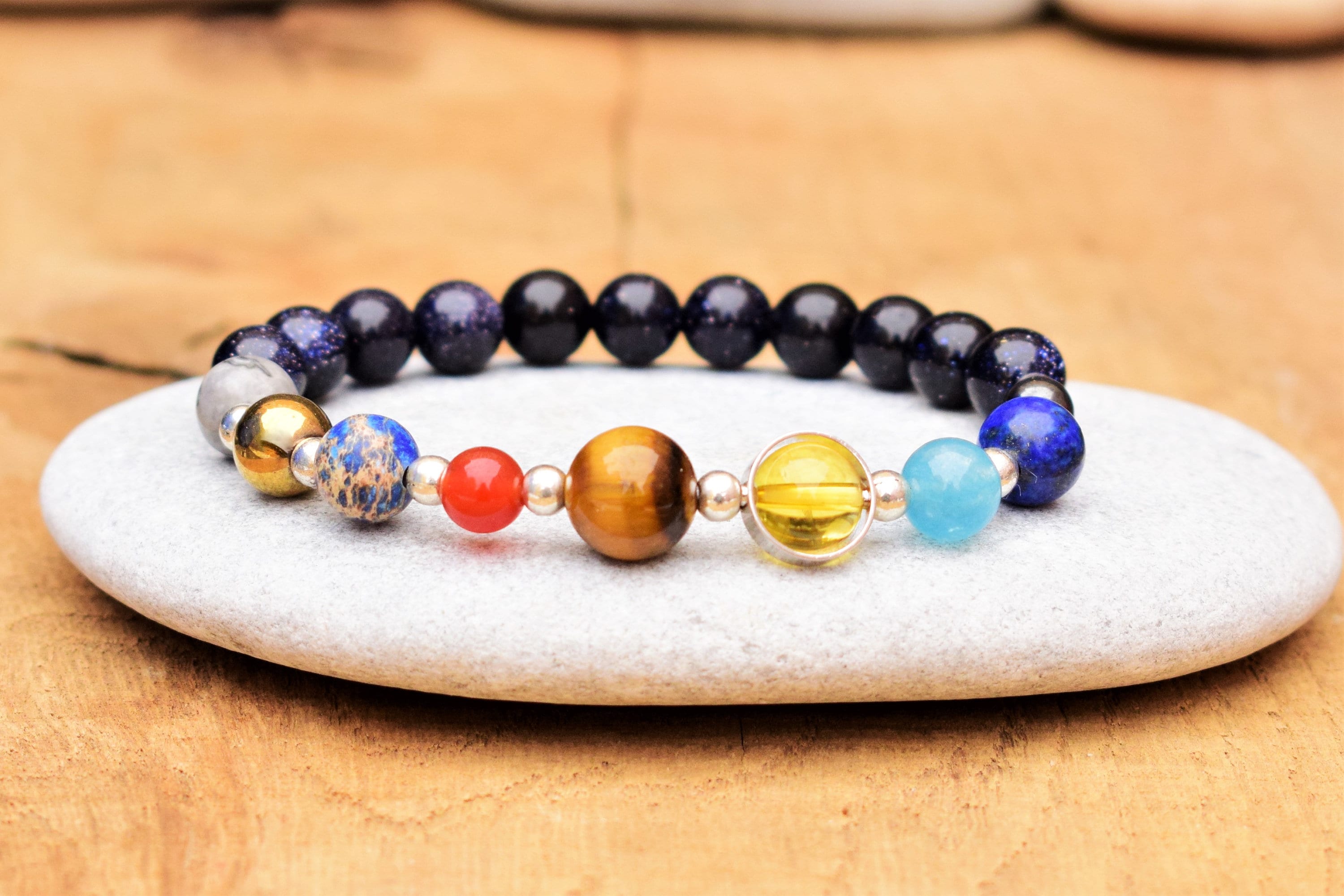 Solar System Bracelet Galaxy Bracelet Space Jewelry Space Bracelet ...
