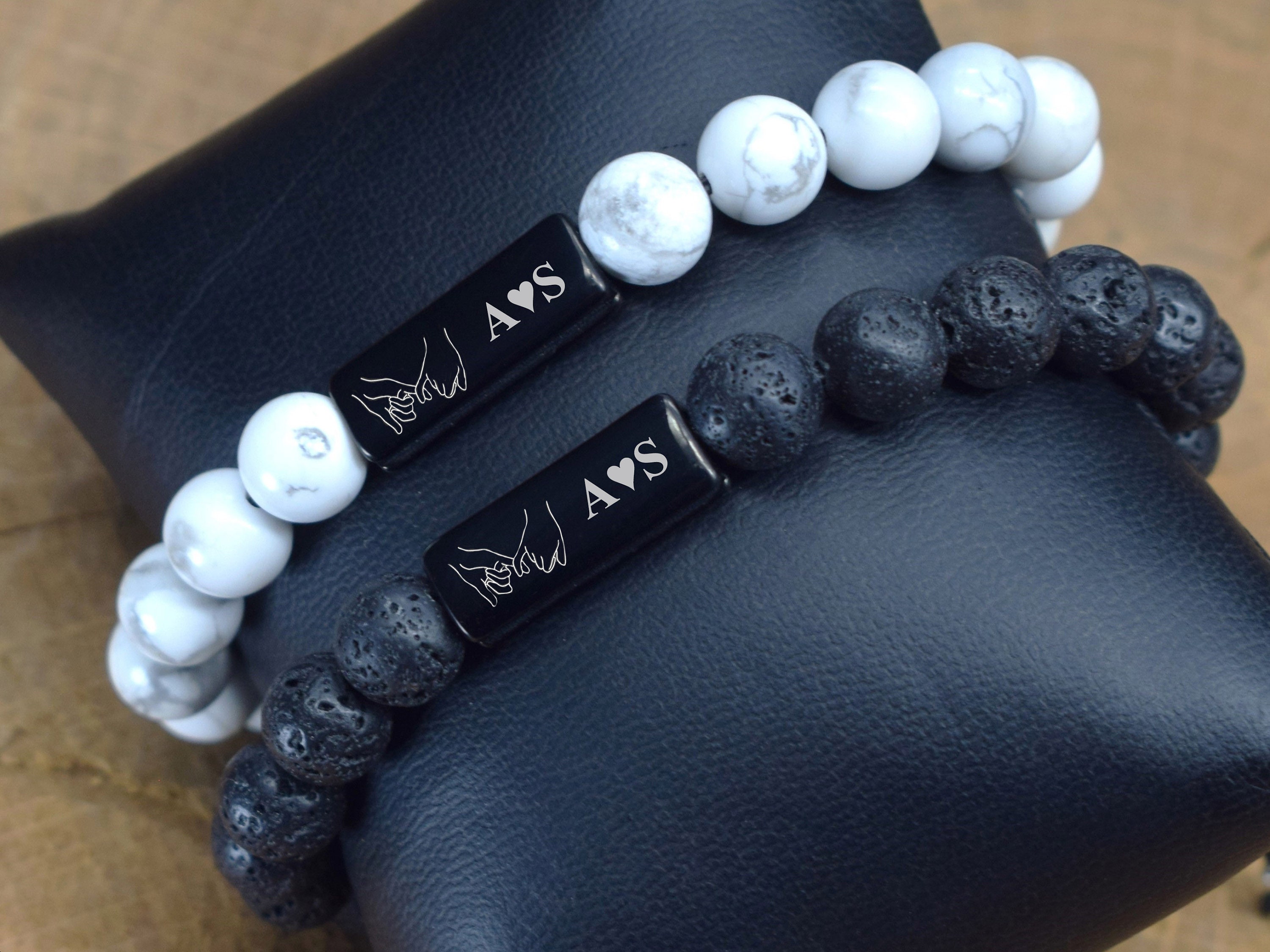I Love My Girlfriend Boyfriend Custom Couple Bracelets Personalized ...