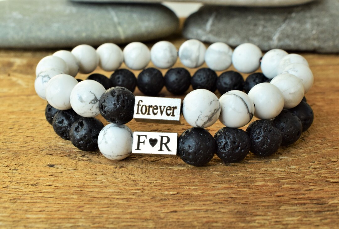 Long Distance Relationship Bracelet Boyfriend Gift Couple Bracelets ...