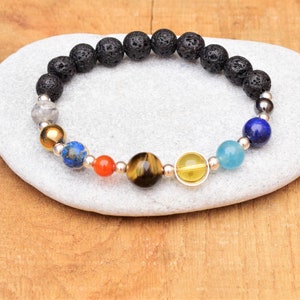 Solar System Bracelet Galaxy Bracelet Outer Space Jewelry Astronomy ...