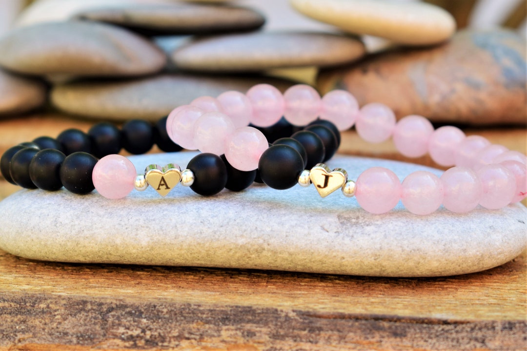 Personalized Couple Bracelets Long Distance Boyfriend Bracelets Custom ...