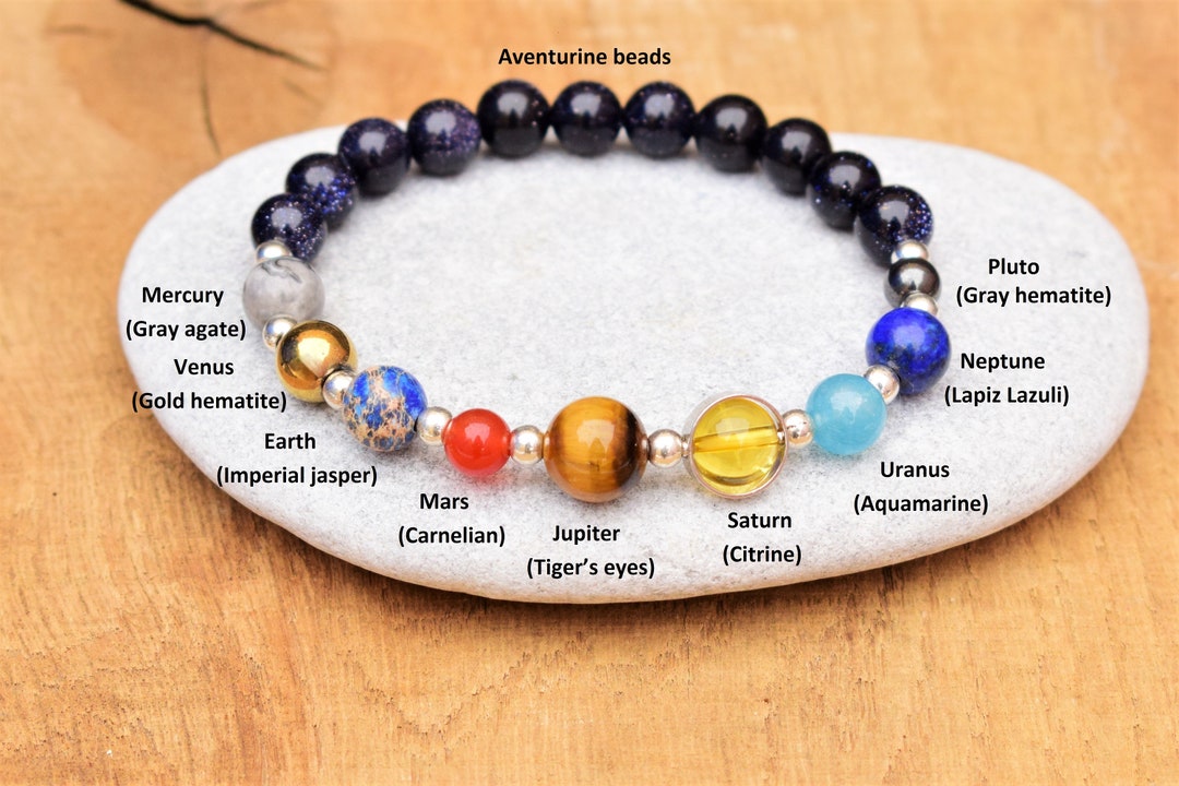 Solar System Bracelet Galaxy Bracelet Space Jewelry Space Bracelet ...