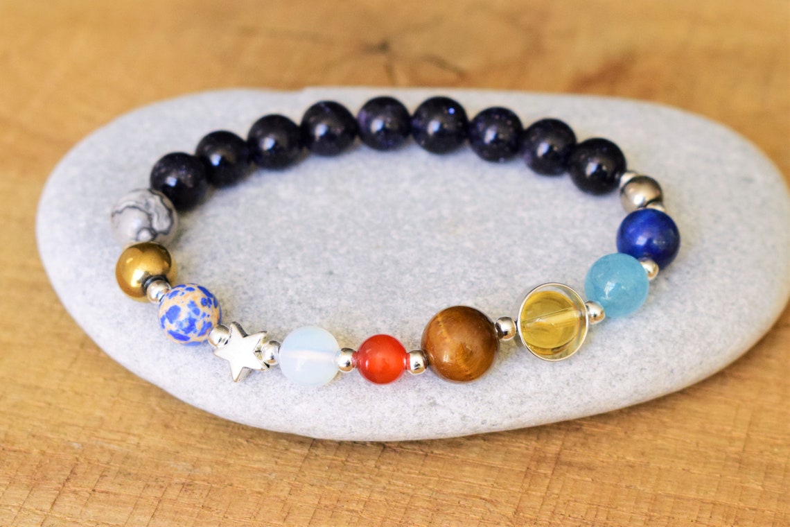 Solar System Bracelet Galaxy Bracelet Outer Space Jewelry - Etsy