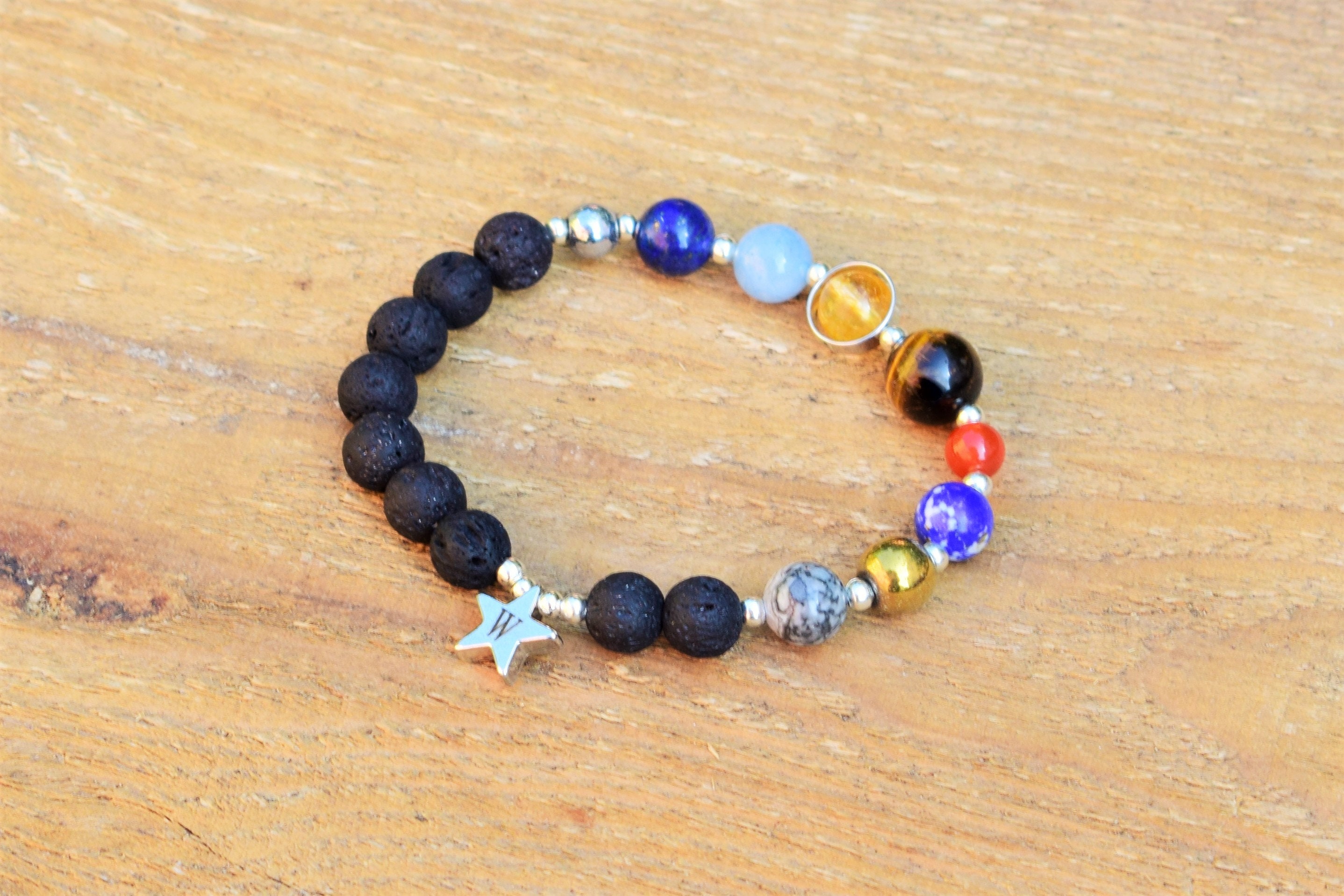 Solar System Bracelet Galaxy Bracelet Space Jewelry Space Bracelet ...