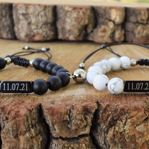 Long Distance Bracelet Set Distance Bracelets for Couples Relationship ...