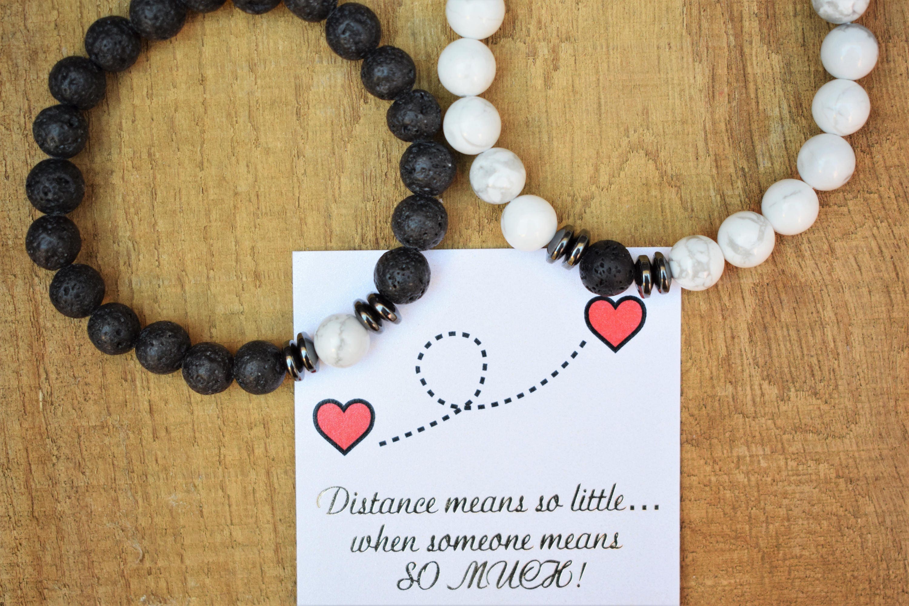 Long Distance Bracelet Set Distance Bracelets for Couples | Etsy