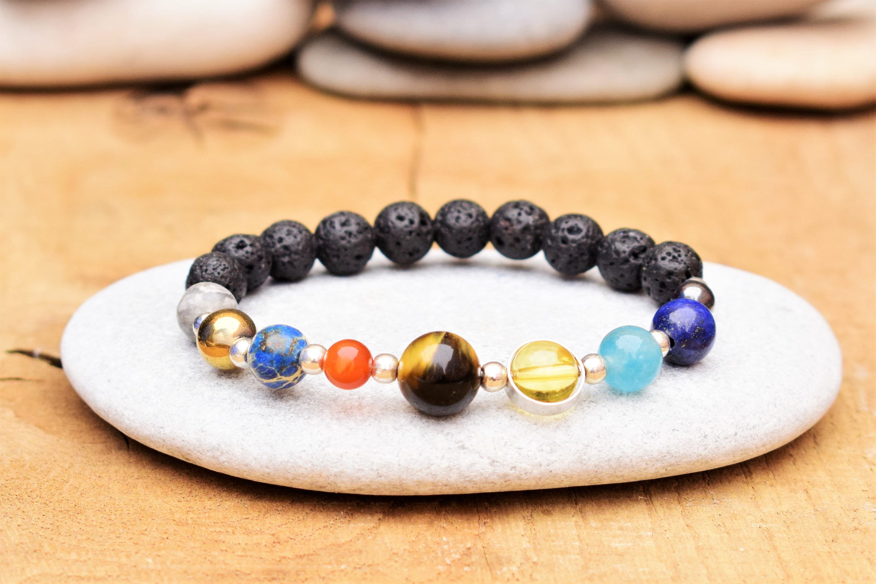 Solar system bracelet galaxy bracelet outer space jewelry | Etsy