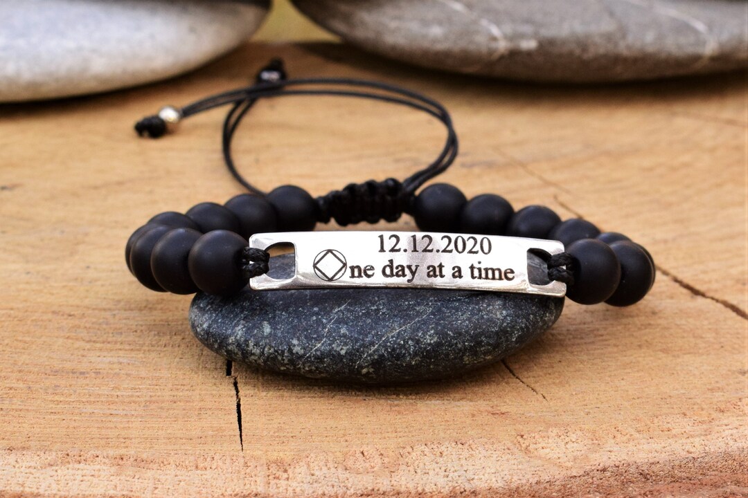 Narcotics Anonymous Recovery Gift NA Symbol Bracelet for Men Woman Him ...