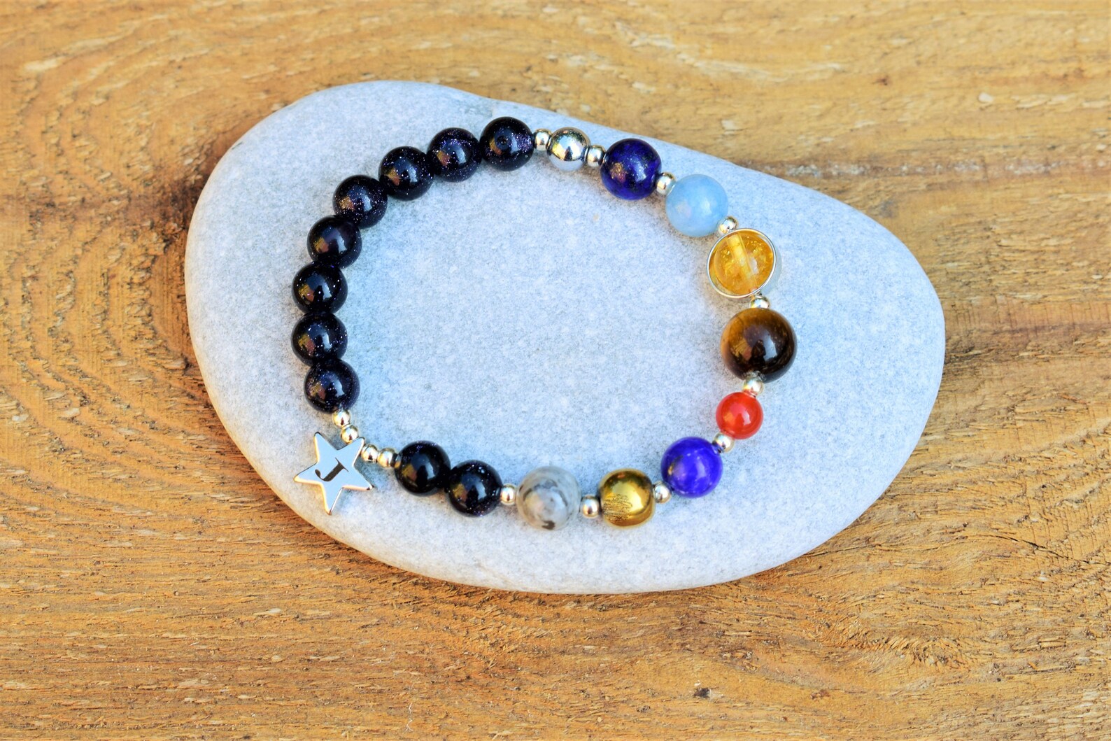 Solar System Bracelet Galaxy Bracelet Space Jewelry Space Bracelet ...