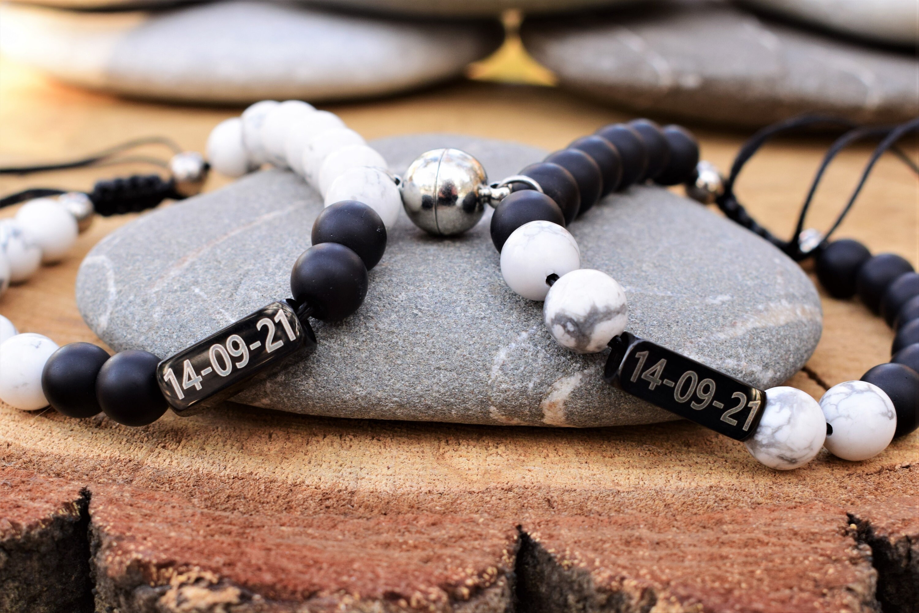 Bracelets for couples magnetic store