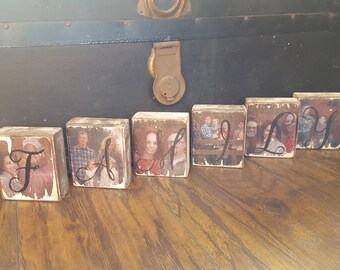 Wood Photo Blocks - Etsy