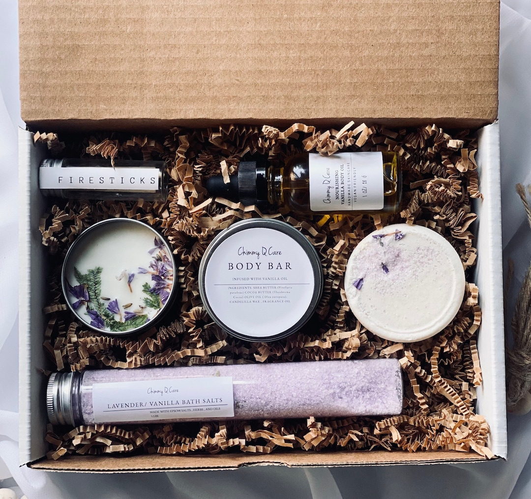 Relaxing Lavender Spa Set | Spa Gift Box | Pamper Box | Gift Box for ...