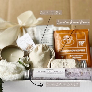 Relaxing Gift Box - Lavender Spa Bath Gift Box - Hygge Gift Box ...