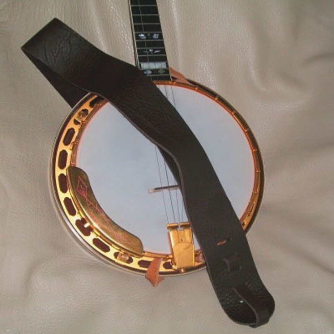 Lakota Leathers 3" Cradle Bison (buffalo) Leather Banjo Strap ...