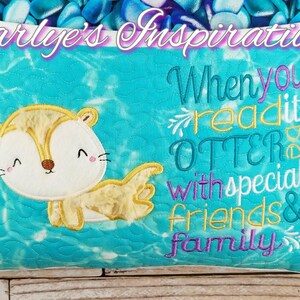 When You Read It Otter Be Bundle 2 Storybook Pillow Designs - 5x7 ...