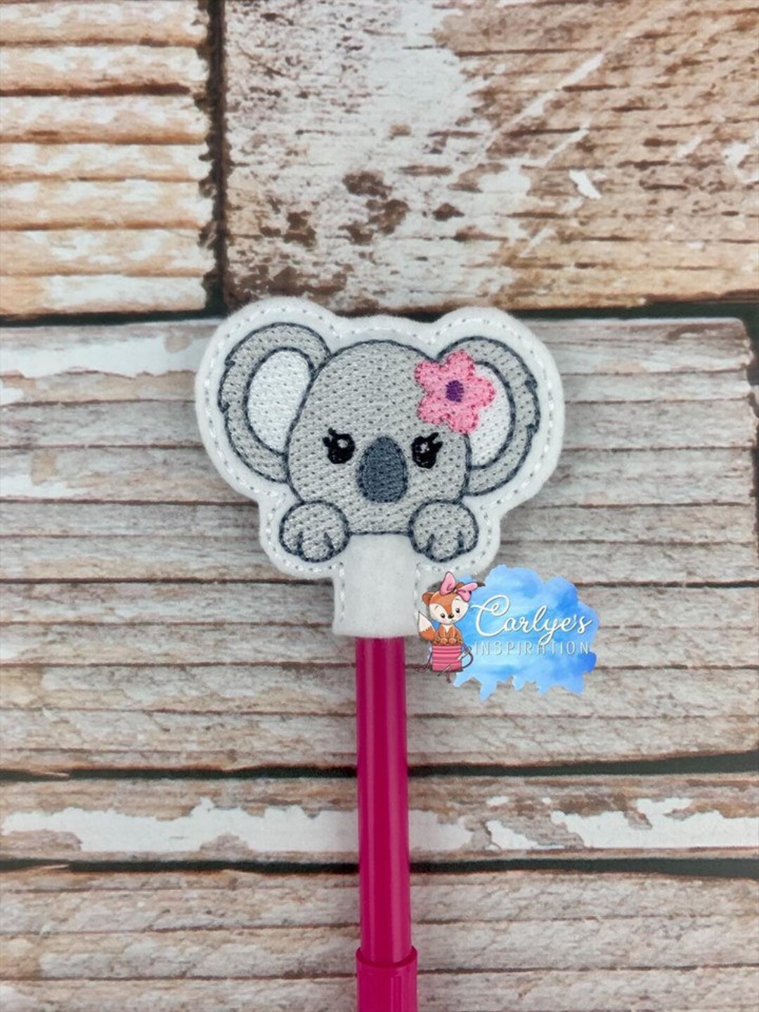 Koala Pencil Topper Design - 4x4 Design - Embroidery - in the Hoope ...