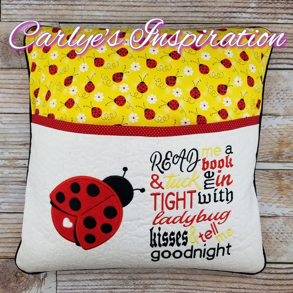 Ladybug Applique Design - 5x7 Design - Ladybug - Girl - Embroidery ...