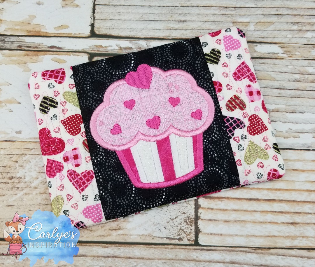 Cupcake COMPLETELY in the Hoop Mug Rug Design - 5x7 & 6x10 - Embroidery ...