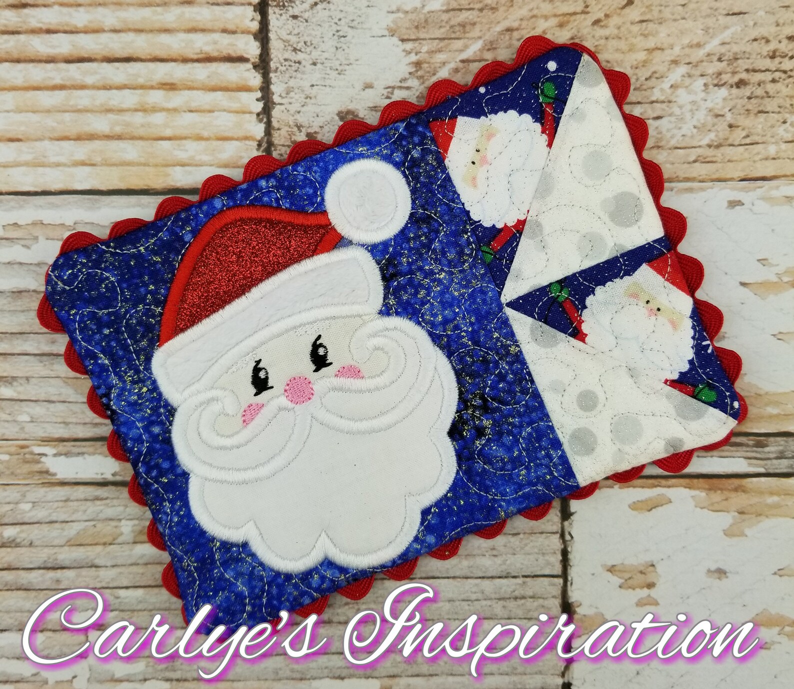 Christmas Bundle in the Hoop Mug Rug Design 5x7 Design | Etsy