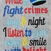 Police Wording Storybook Pillow Design - 5x7 Design - WORDING ONLY ...