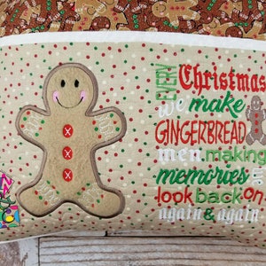 Gingerbread Man Wording Storybook Pillow Design - 5x7 Design - WORDING ...