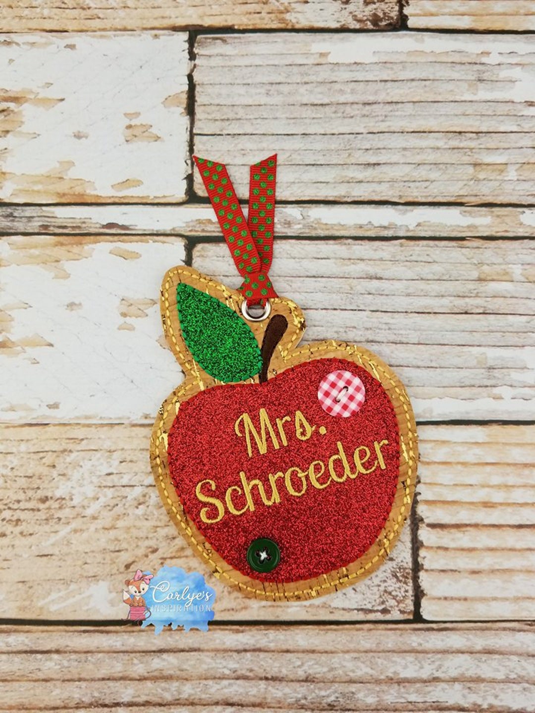 ITH Christmas Appletag/ornament Design - 5x7 Design - Embroidery - in ...