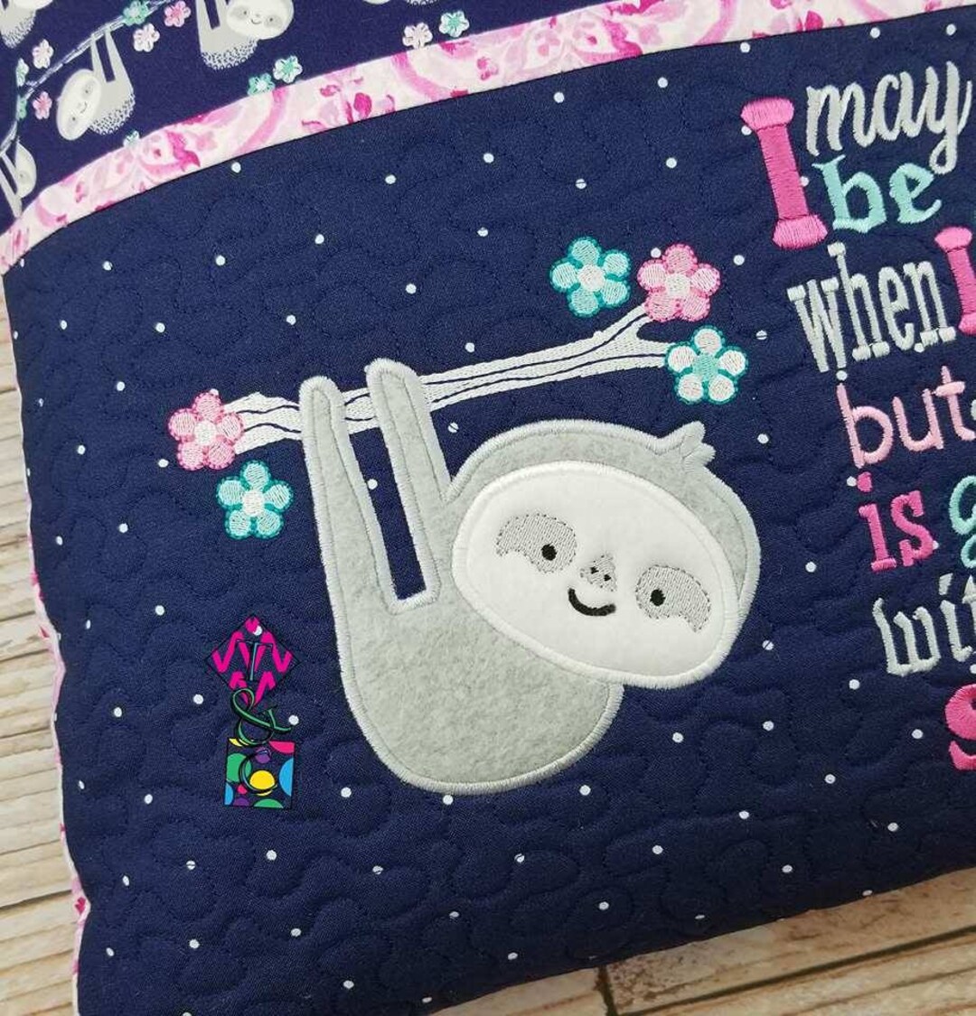 Sloth Applique Design - 5x7 - Animal - Sloth - Embroidery - Applique ...