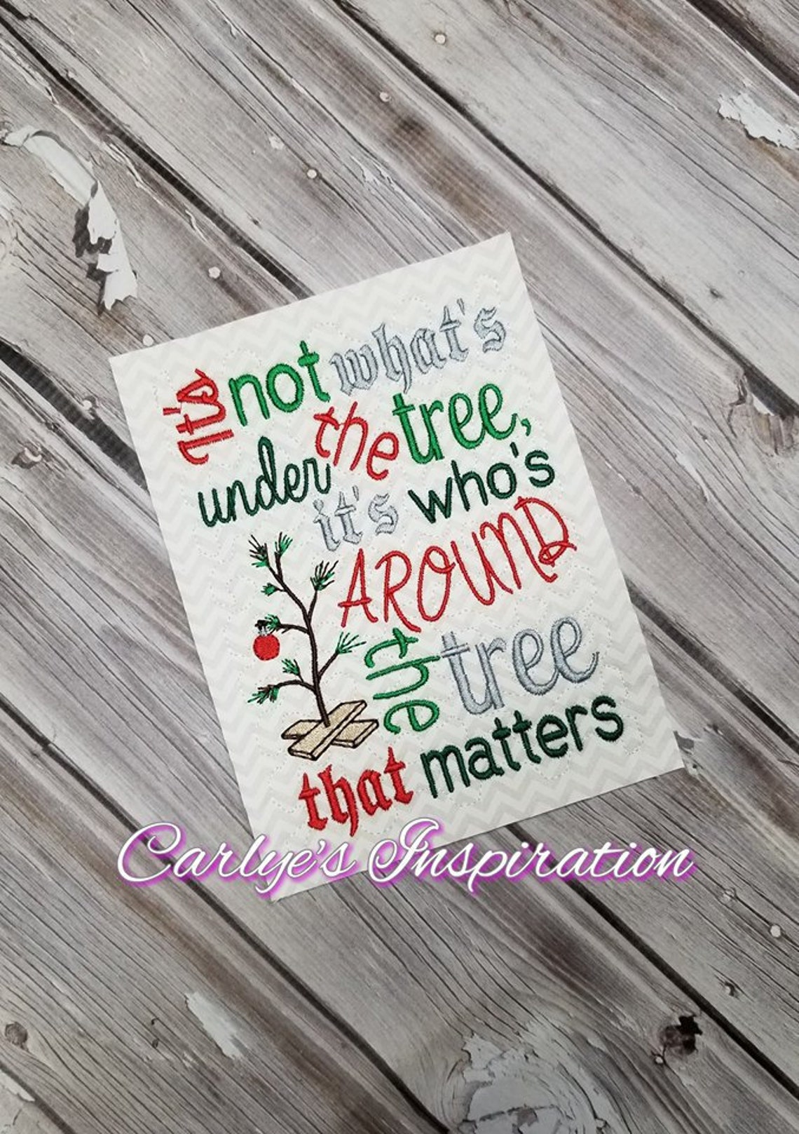 It's Not What's Under the Tree Wording Storybook Pillow Design - 5x7 ...