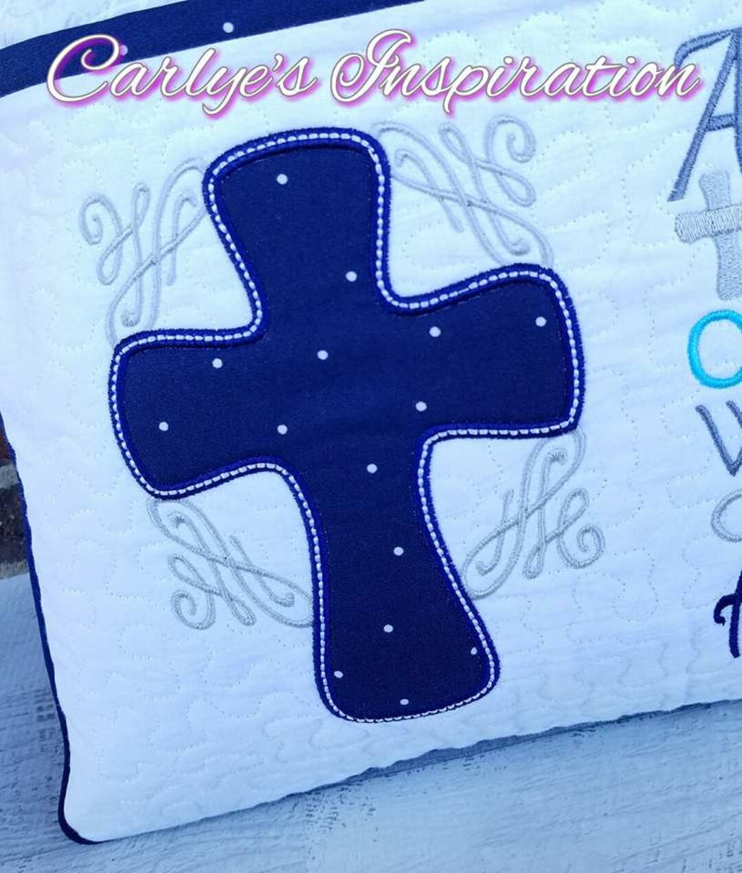 Cross Applique Design - 5x7 Design - Cross - Embroidery - Applique ...