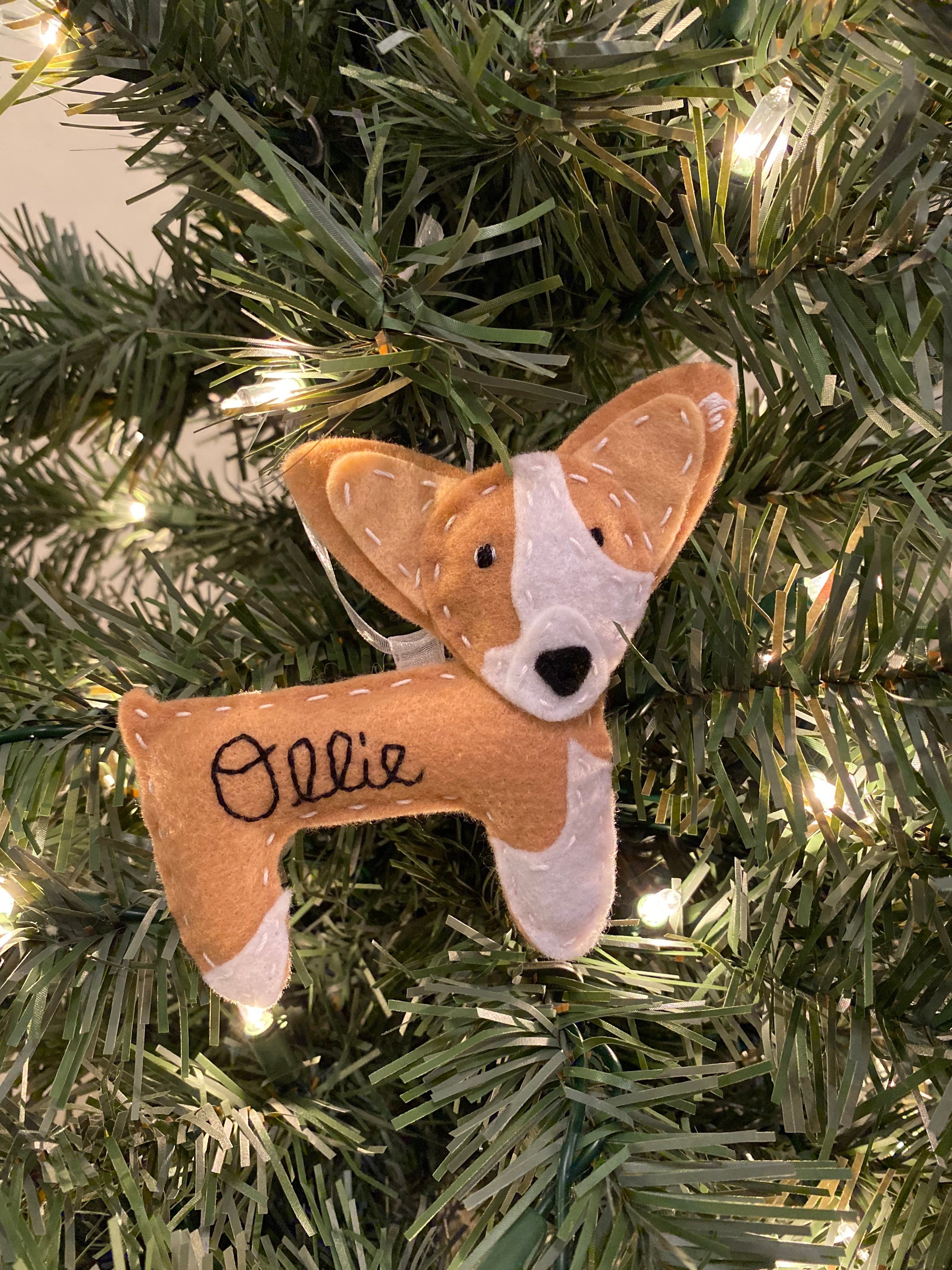 Custom Felt Corgi Ornament Christmas Ornament Pet Ornament - Etsy