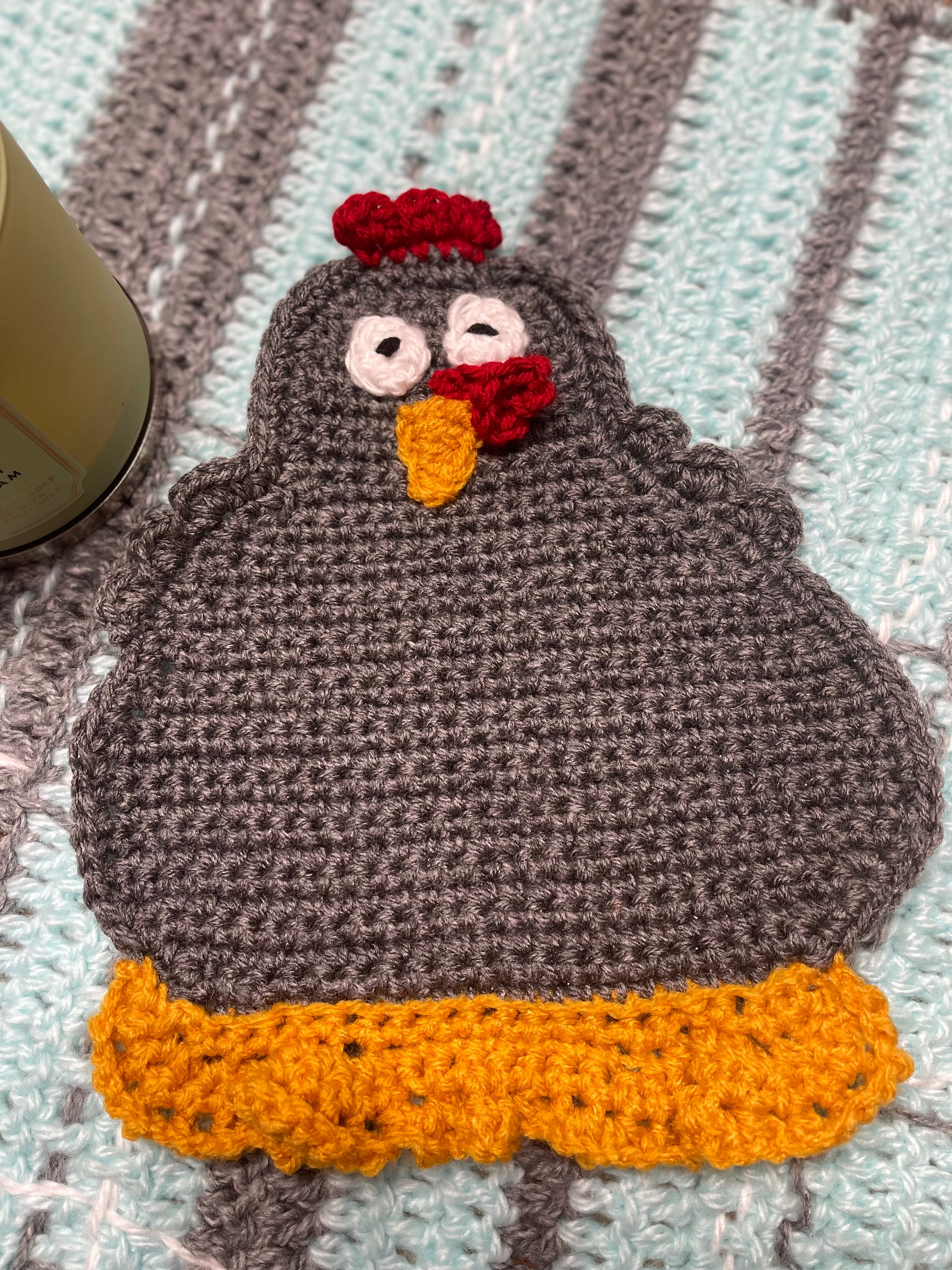 Crochet Chicken Hot Pad for the Kitchen - Etsy