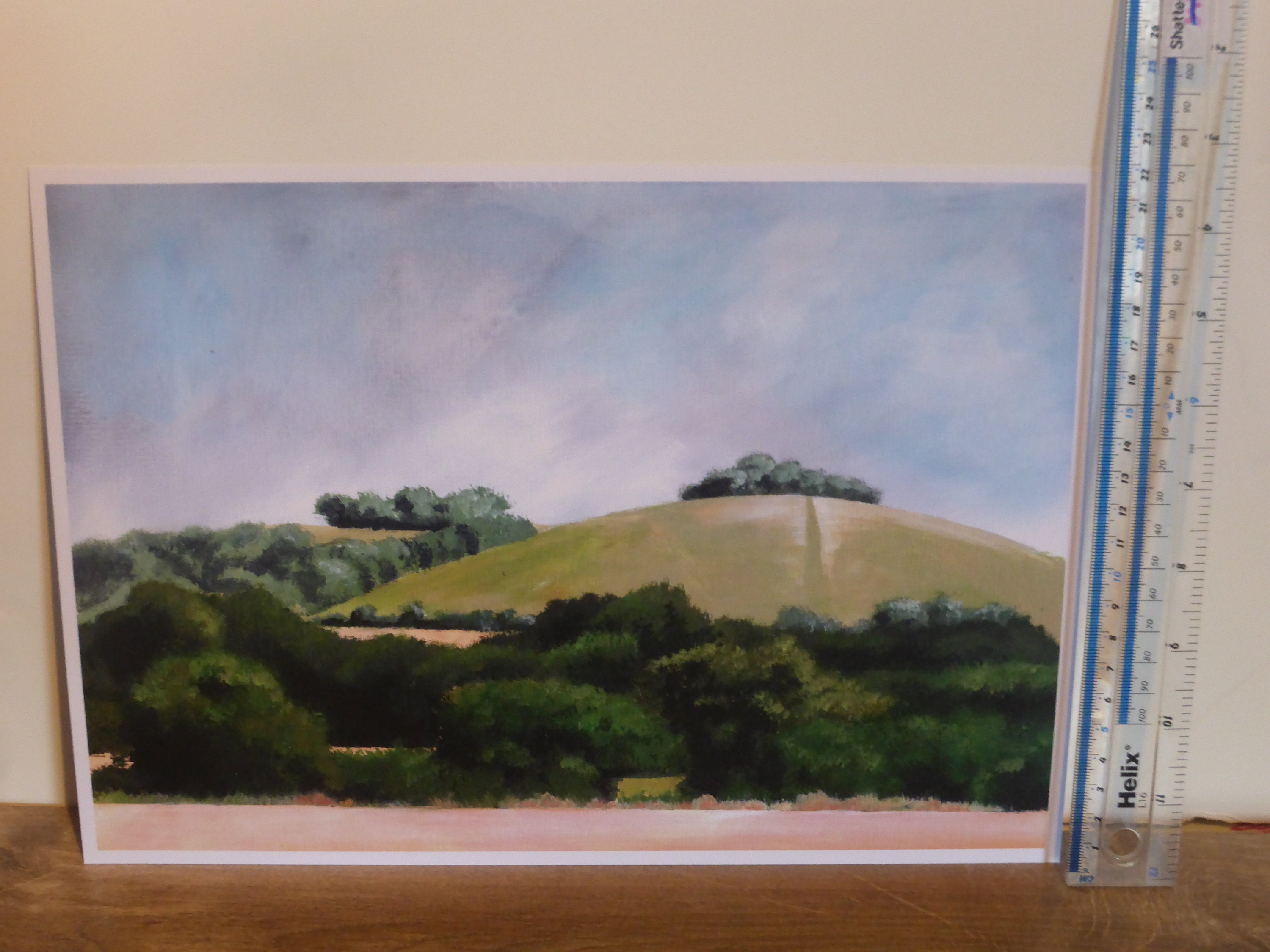 Wittenham Clumps, Oxfordshire, Hills, Trees, Acrylic Paint, Acrylics ...