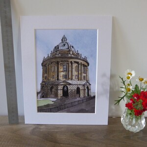 Radcliffe Camera, Bodleian Library, Oxford Print, Mounted Print, Pen ...