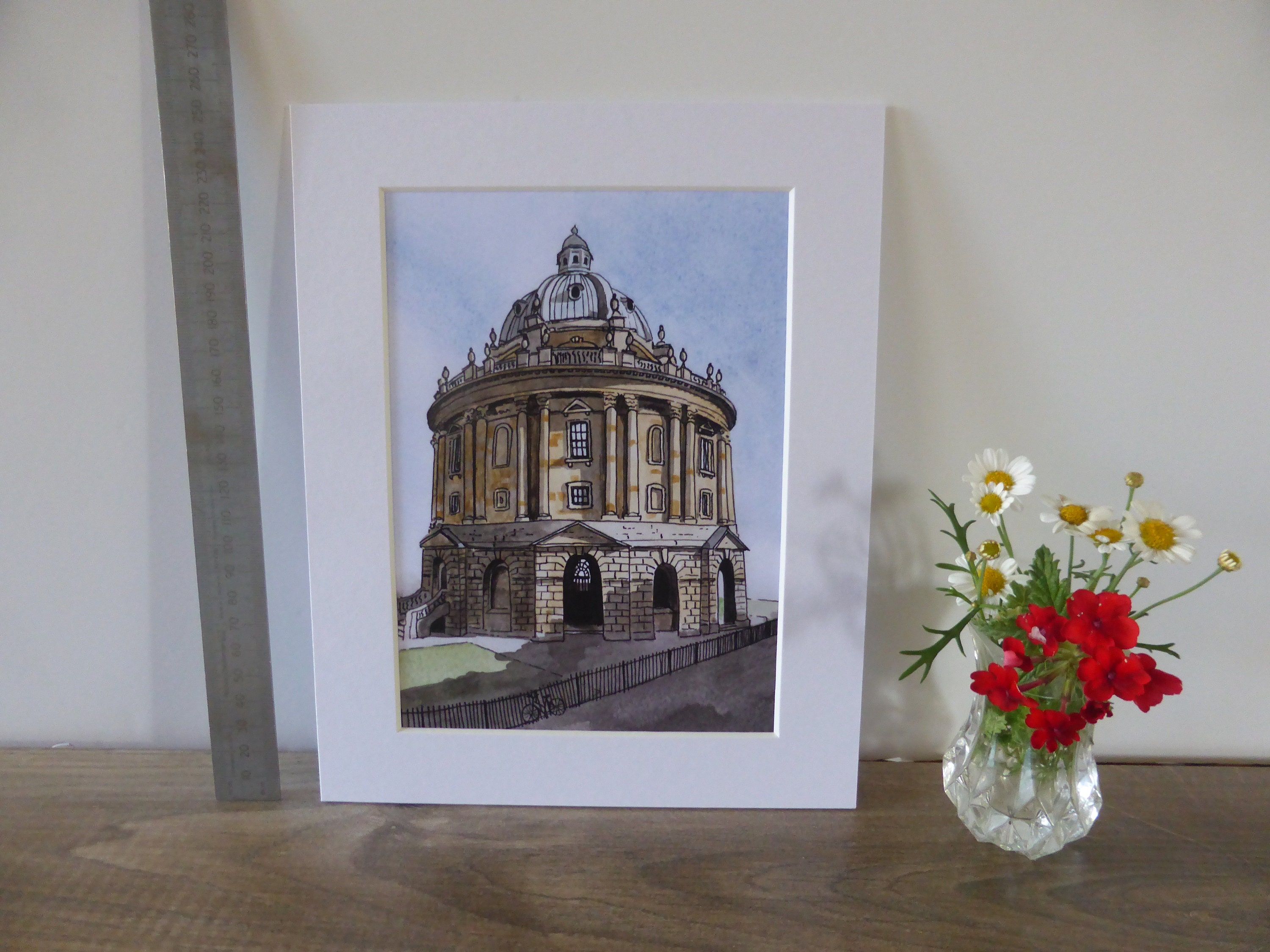 Radcliffe Camera, Bodleian Library, Oxford Print, Mounted Print, Pen ...