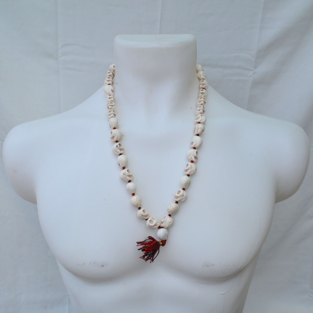 Mund Mala Goddess Maha Kali Mala Beautiful Natural Carved Skull Mala ...