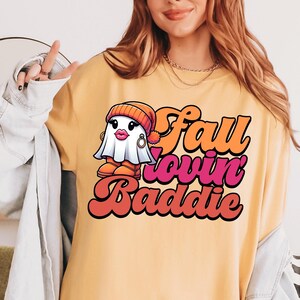 Retro Fall Lovin Baddie PNG Boujee Ghost Fall Boho Autumn Shirt ...