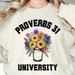 Floral Proverbs 31 University PNG Christian Quote Aesthetic Bible ...