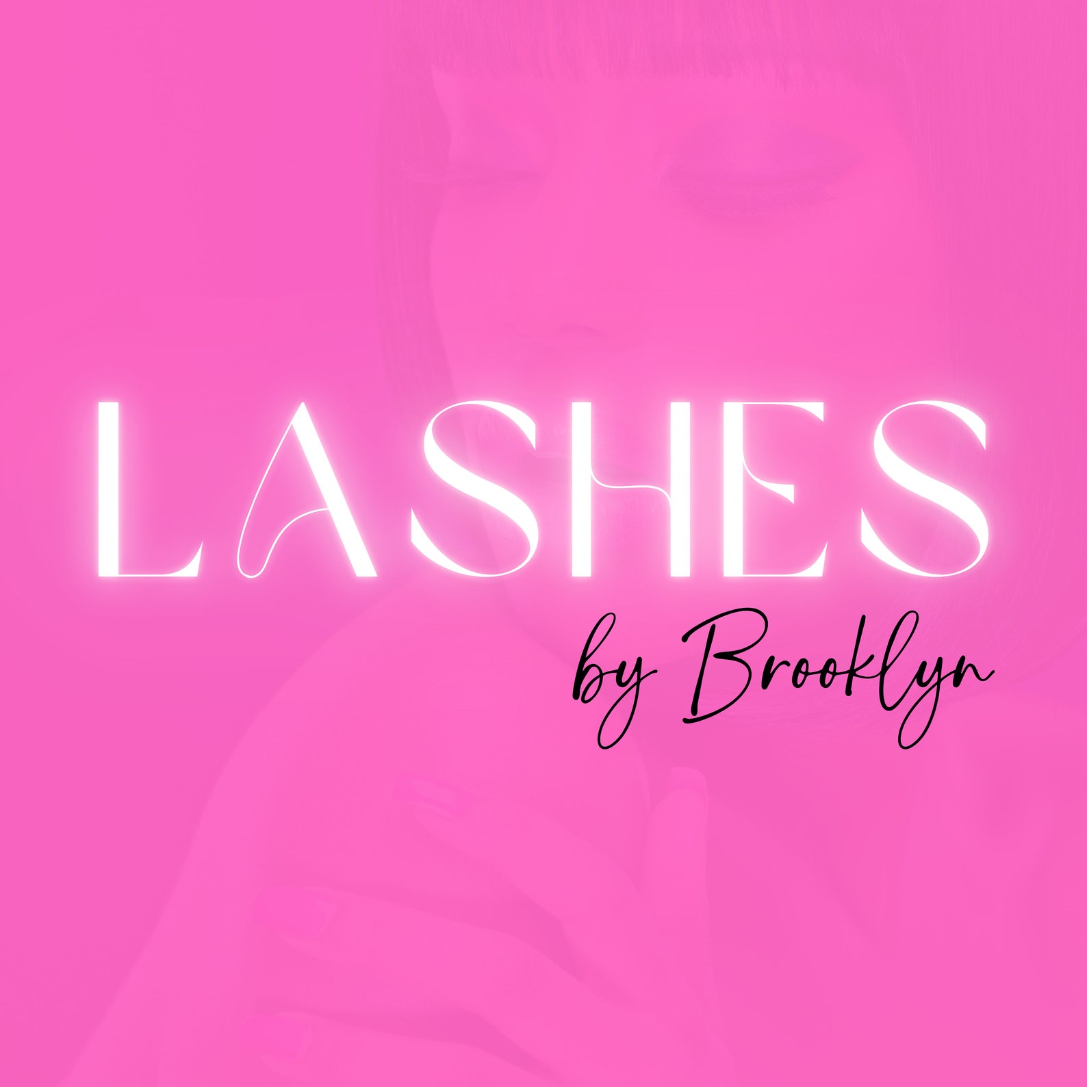 Editable Neon Lash Logo: DIY Canva Pro Beauty Boutique Design - Etsy